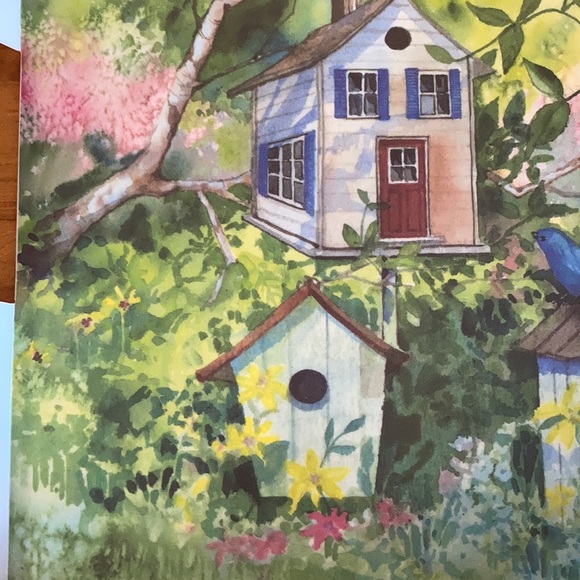 Vintage | Dining | R2s Melplus Kathleen Parr Mckenna Birdhouses Melamine Tray | Poshmark